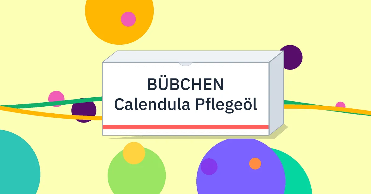 Symbolbild: Packung mit der Aufschrift BÜBCHEN Calendula Pflegeöl (PZN 16021398) – Verfügbarkeit und Bezug in Apotheken in Frankfurt am Main
