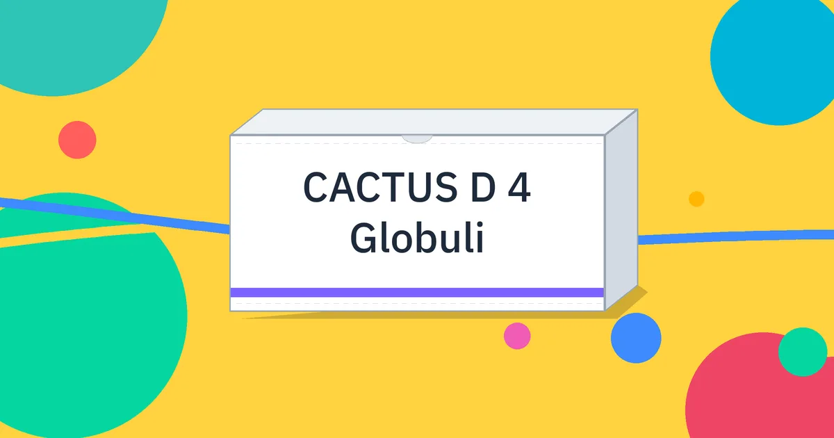Symbolbild: Packung mit der Aufschrift CACTUS D 4 Globuli (PZN 01761652) – Verfügbarkeit und Bezug in Apotheken in Frankfurt am Main