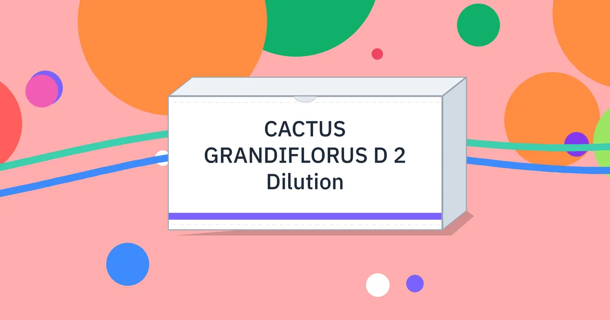 Symbolbild: Packung mit der Aufschrift CACTUS GRANDIFLORUS D 2 Dilution (PZN 00163570) – Verfügbarkeit und Bezug in Apotheken in Frankfurt am Main