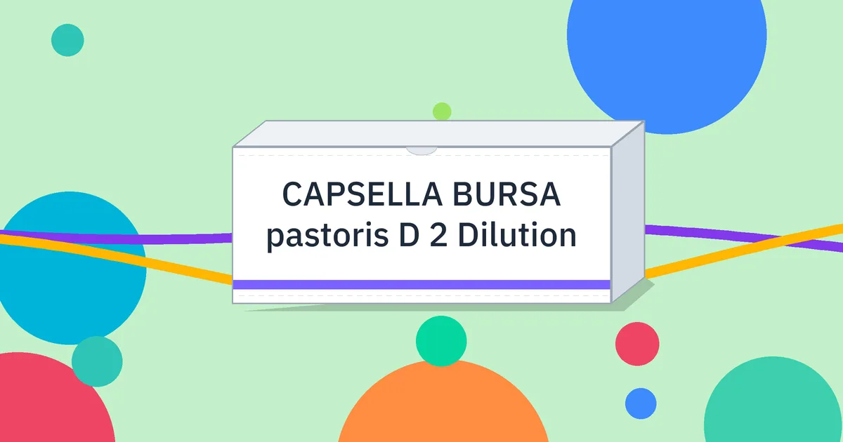 Symbolbild: Packung mit der Aufschrift CAPSELLA BURSA pastoris D 2 Dilution (PZN 07455560) – Verfügbarkeit und Bezug in Apotheken in Frankfurt am Main