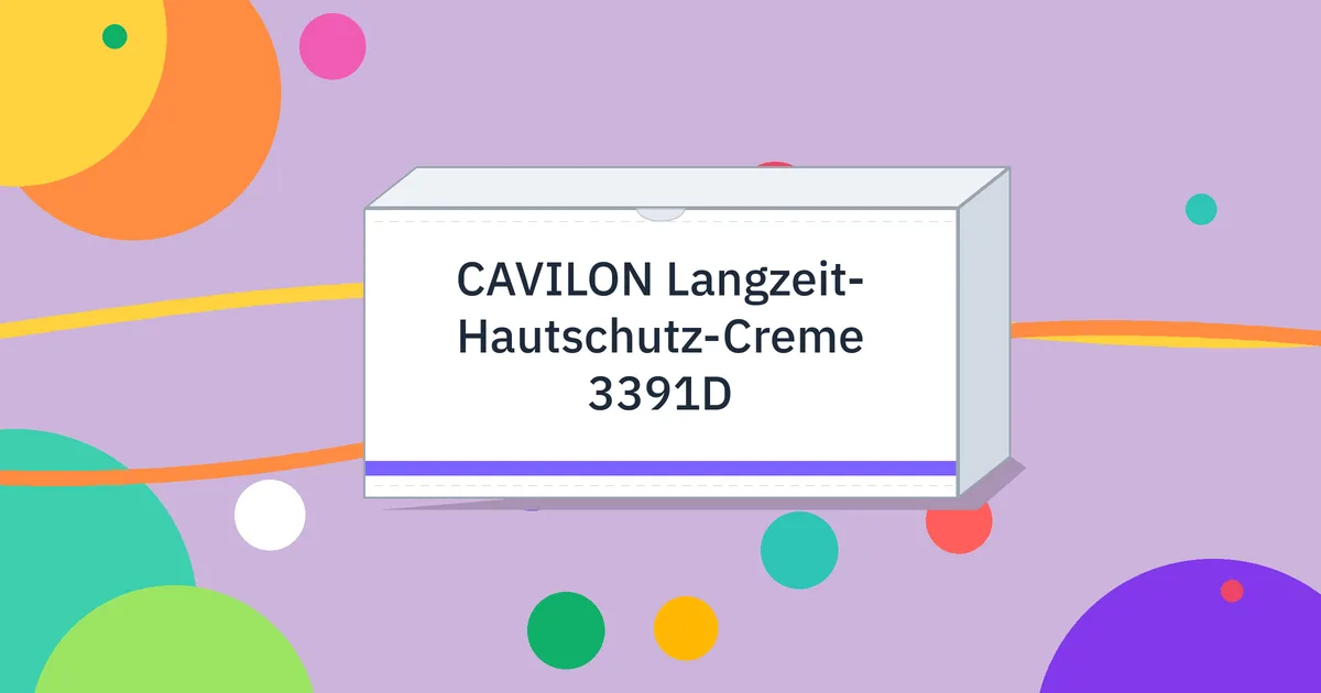 Symbolbild: Packung mit der Aufschrift CAVILON Langzeit-Hautschutz-Creme 3391D (PZN 06837696) – Verfügbarkeit und Bezug in Apotheken in Frankfurt am Main