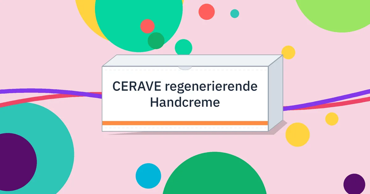Symbolbild: Packung mit der Aufschrift CERAVE regenerierende Handcreme (PZN 16827457) – Verfügbarkeit und Bezug in Apotheken in Frankfurt am Main