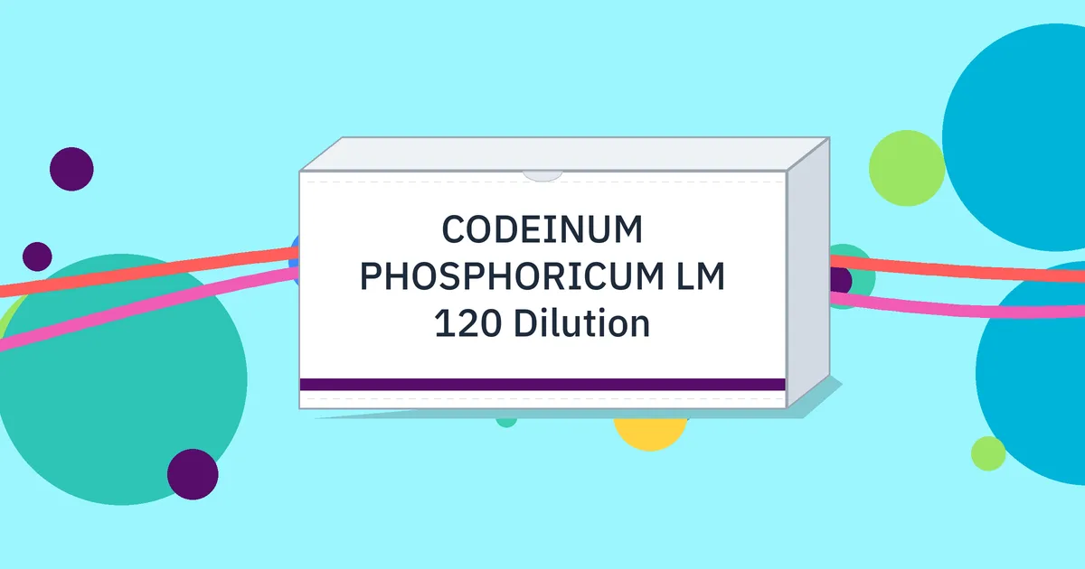 Symbolbild: Packung mit der Aufschrift CODEINUM PHOSPHORICUM LM 120 Dilution (PZN 12830273) – Verfügbarkeit und Bezug in Apotheken in Frankfurt am Main