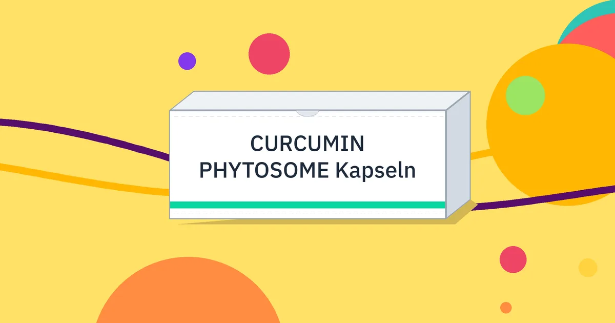Symbolbild: Packung mit der Aufschrift CURCUMIN PHYTOSOME Kapseln (PZN 20340034) – Verfügbarkeit und Bezug in Apotheken in Frankfurt am Main