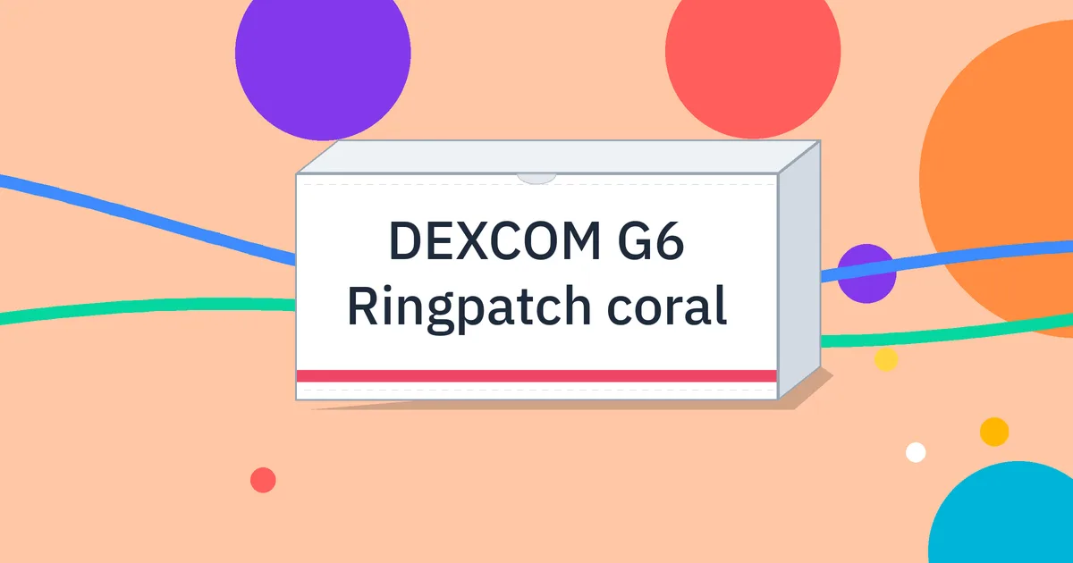 Symbolbild: Packung mit der Aufschrift DEXCOM G6 Ringpatch coral (PZN 19864772) – Verfügbarkeit und Bezug in Apotheken in Frankfurt am Main
