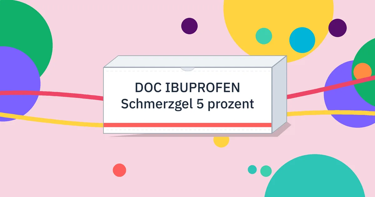 Symbolbild: Packung mit der Aufschrift DOC IBUPROFEN Schmerzgel 5 prozent (PZN 18017171) – Verfügbarkeit und Bezug in Apotheken in Frankfurt am Main