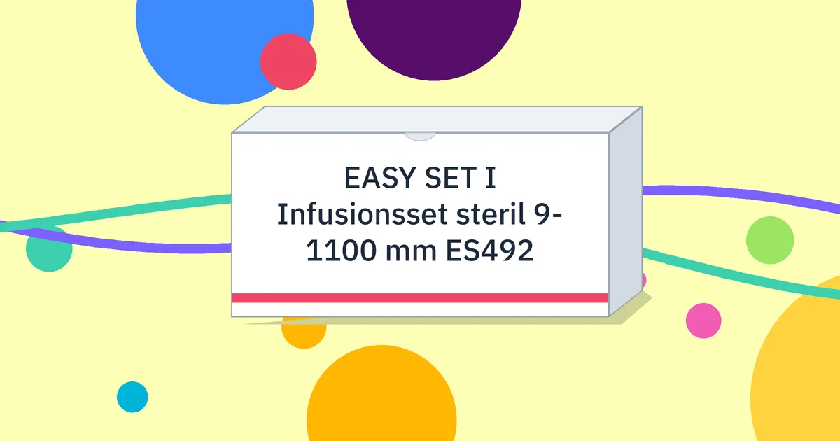 Symbolbild: Packung mit der Aufschrift EASY SET I Infusionsset steril 9-1100 mm ES492 (PZN 17149605) – Verfügbarkeit und Bezug in Apotheken in Frankfurt am Main