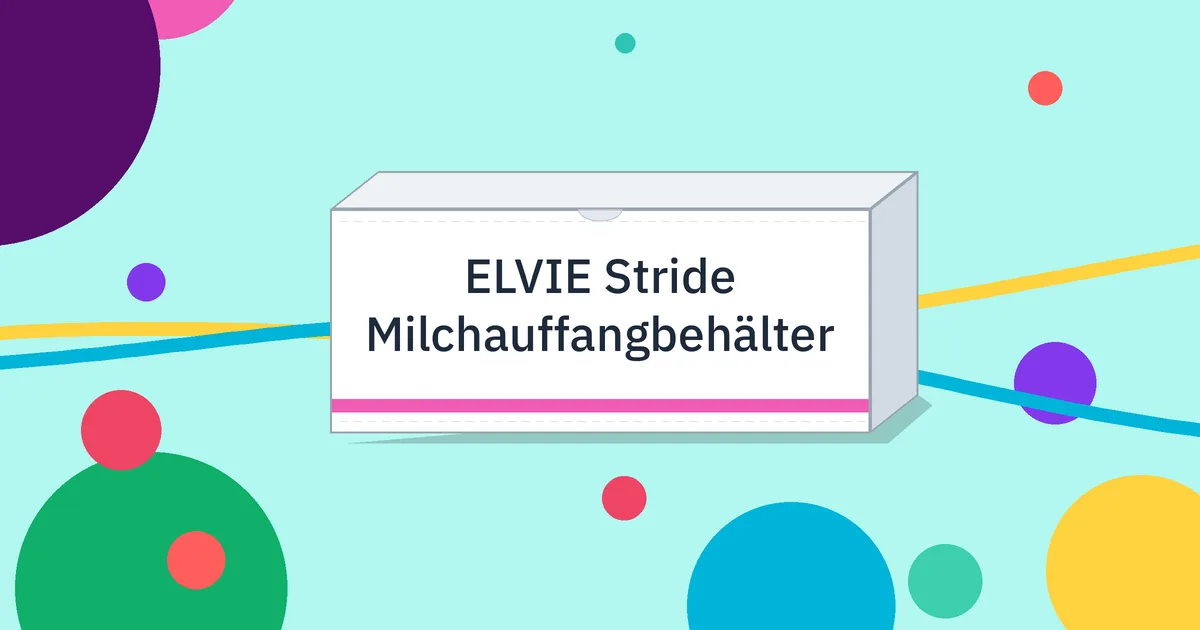 Symbolbild: Packung mit der Aufschrift ELVIE Stride Milchauffangbehälter (PZN 18200780) – Verfügbarkeit und Bezug in Apotheken in Frankfurt am Main