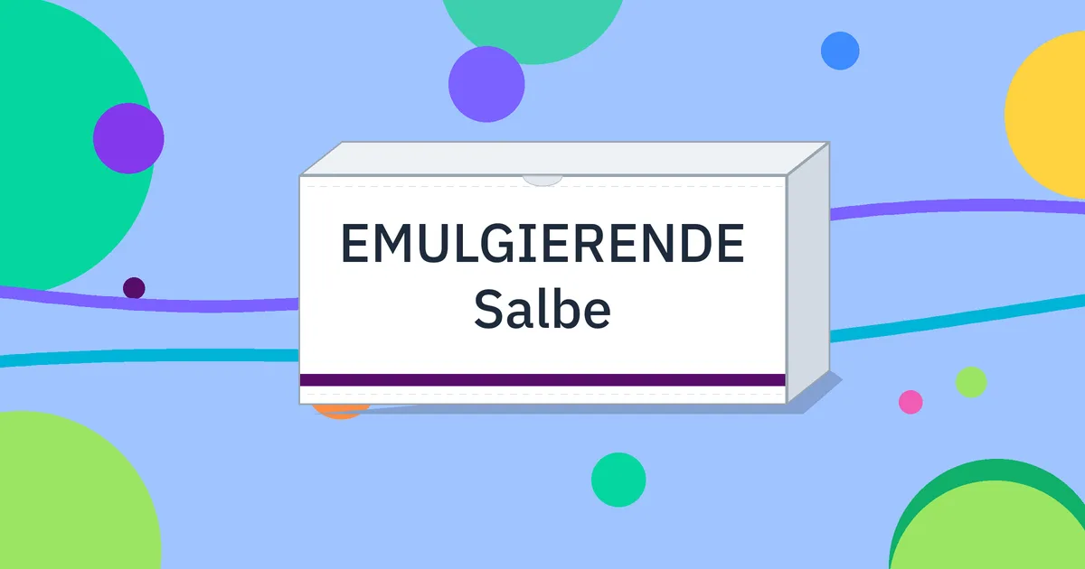 Symbolbild: Packung mit der Aufschrift EMULGIERENDE Salbe (PZN 18359977) – Verfügbarkeit und Bezug in Apotheken in Frankfurt am Main