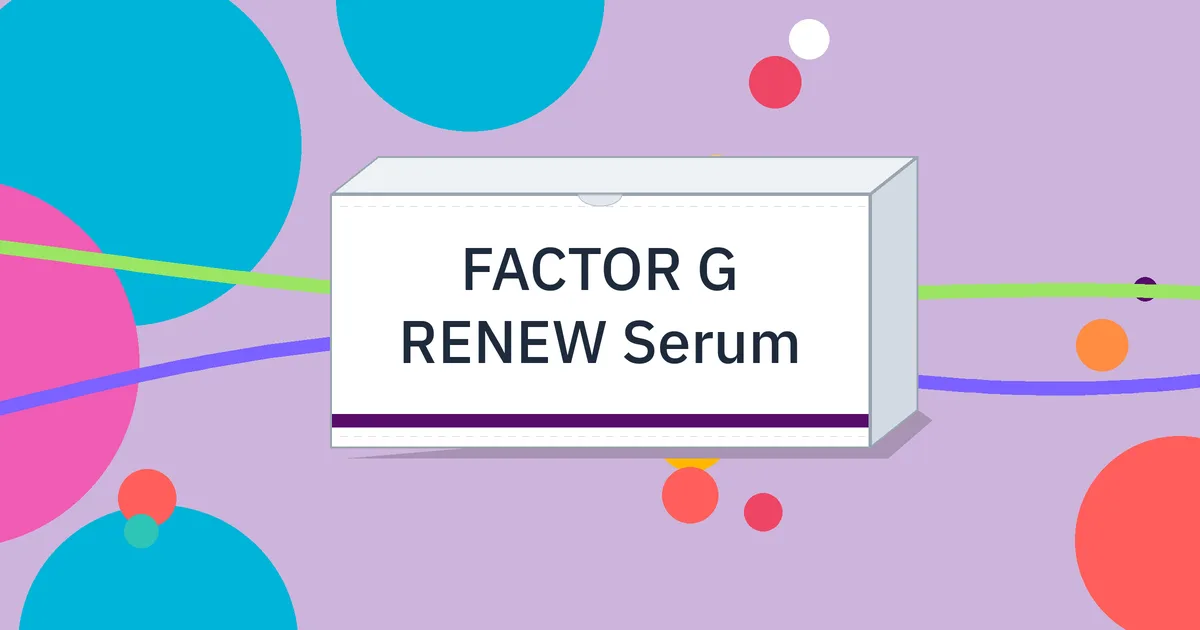 Symbolbild: Packung mit der Aufschrift FACTOR G RENEW Serum (PZN 18018584) – Verfügbarkeit und Bezug in Apotheken in Frankfurt am Main