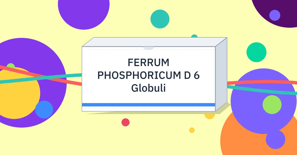 Symbolbild: Packung mit der Aufschrift FERRUM PHOSPHORICUM D 6 Globuli (PZN 20409300) – Verfügbarkeit und Bezug in Apotheken in Frankfurt am Main