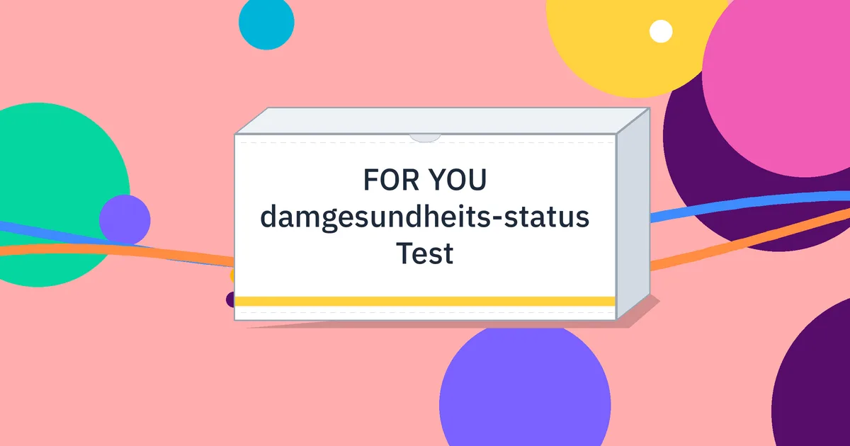 Symbolbild: Packung mit der Aufschrift FOR YOU damgesundheits-status Test (PZN 15747897) – Verfügbarkeit und Bezug in Apotheken in Frankfurt am Main