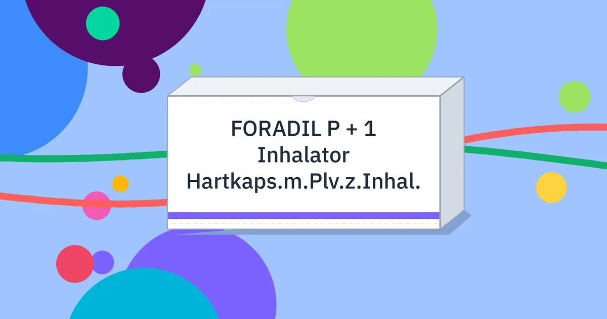 Symbolbild: Packung mit der Aufschrift FORADIL P + 1 Inhalator Hartkaps.m.Plv.z.Inhal. (PZN 14338599) – Verfügbarkeit und Bezug in Apotheken in Frankfurt am Main