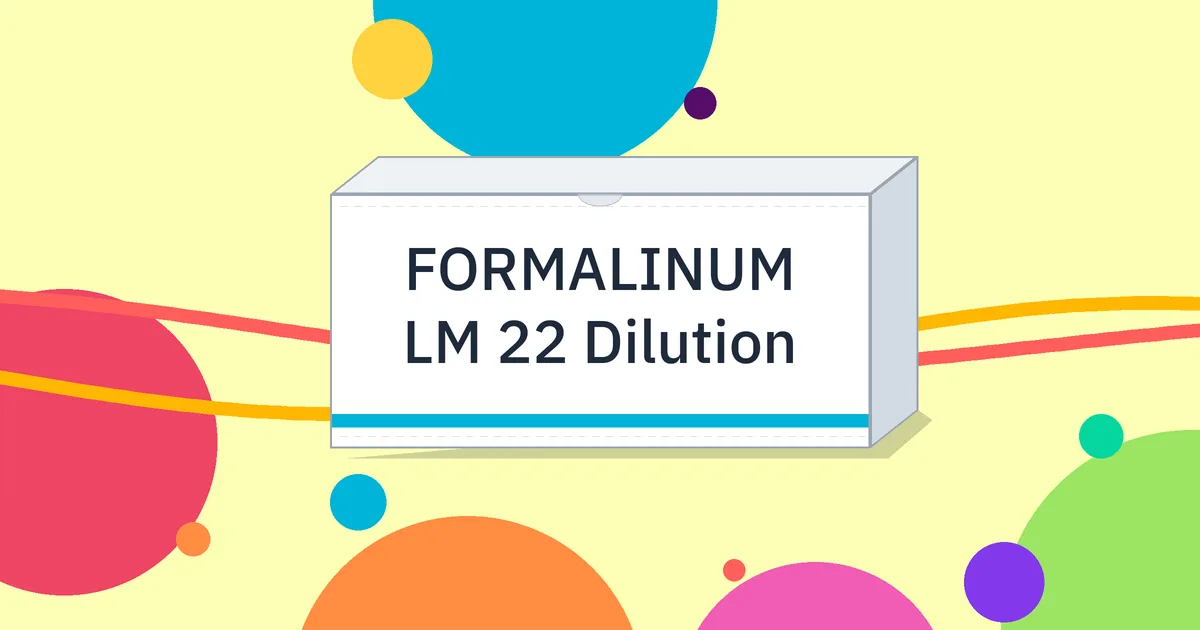 Symbolbild: Packung mit der Aufschrift FORMALINUM LM 22 Dilution (PZN 12873704) – Verfügbarkeit und Bezug in Apotheken in Frankfurt am Main
