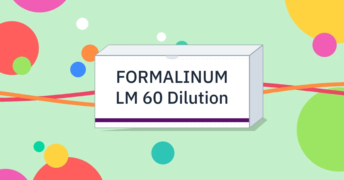 Symbolbild: Packung mit der Aufschrift FORMALINUM LM 60 Dilution (PZN 12873851) – Verfügbarkeit und Bezug in Apotheken in Frankfurt am Main