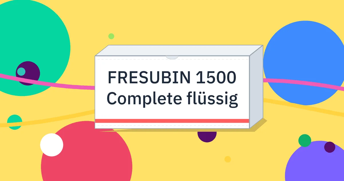 Symbolbild: Packung mit der Aufschrift FRESUBIN 1500 Complete flüssig (PZN 06973146) – Verfügbarkeit und Bezug in Apotheken in Frankfurt am Main