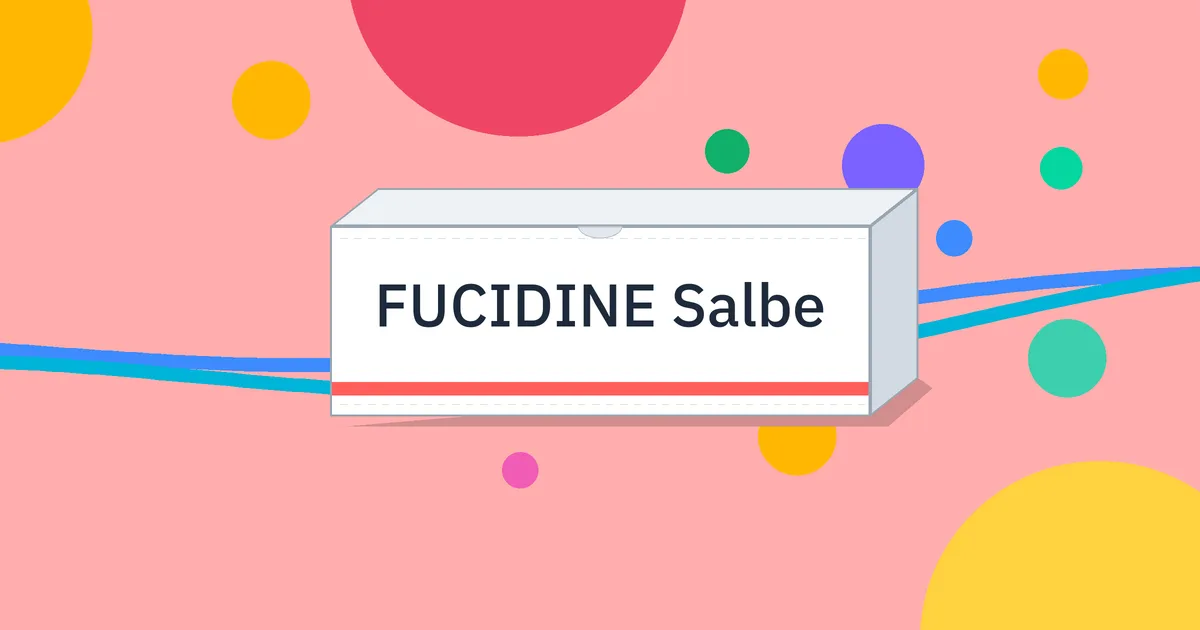 Symbolbild: Packung mit der Aufschrift FUCIDINE Salbe (PZN 02019245) – Verfügbarkeit und Bezug in Apotheken in Frankfurt am Main