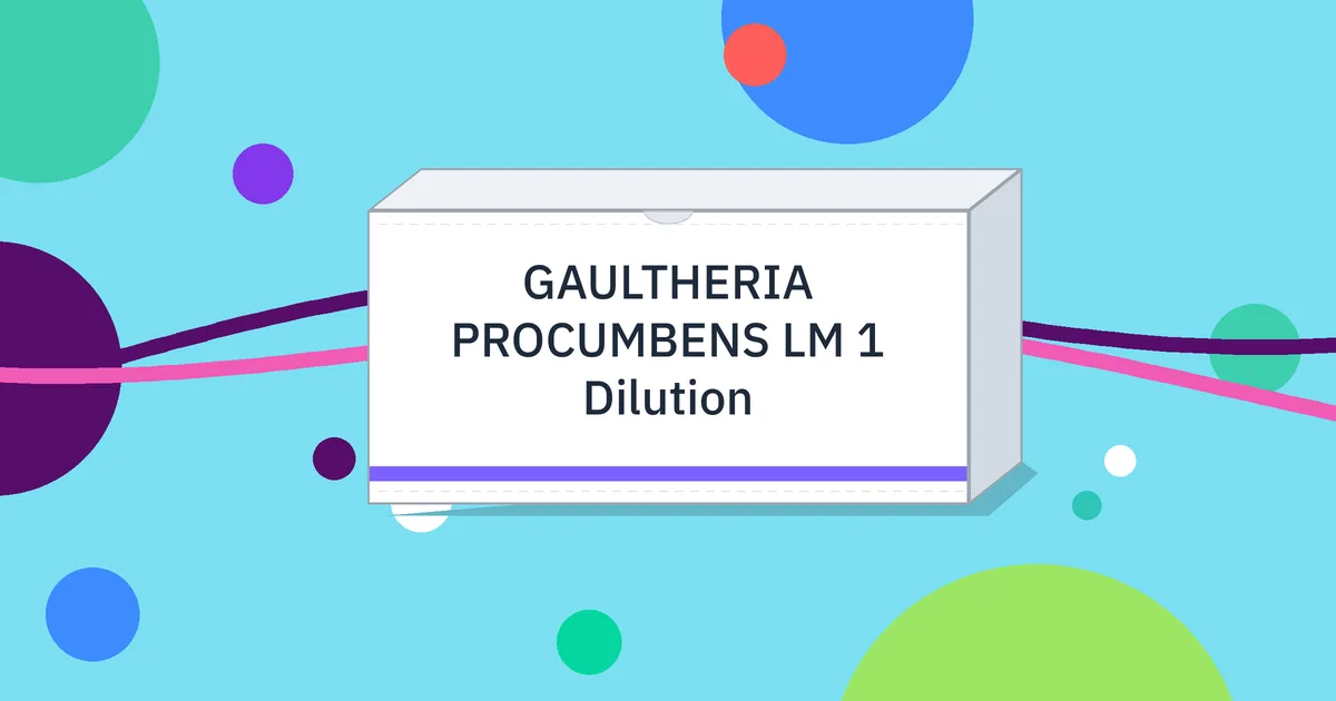 Symbolbild: Packung mit der Aufschrift GAULTHERIA PROCUMBENS LM 1 Dilution (PZN 13498852) – Verfügbarkeit und Bezug in Apotheken in Frankfurt am Main