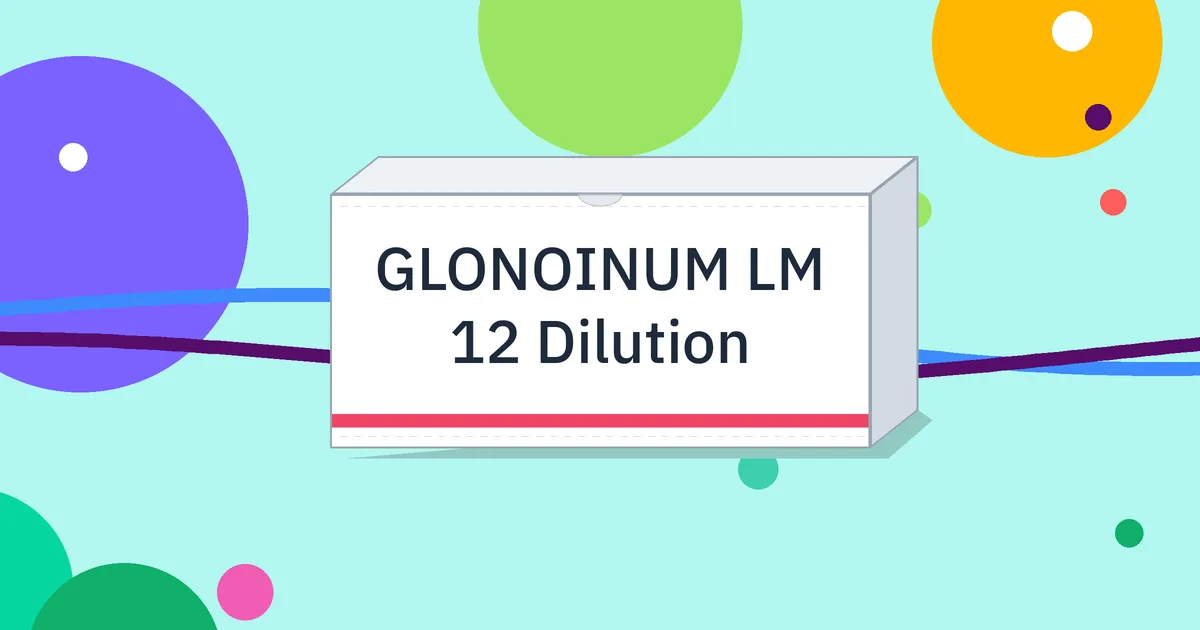 Symbolbild: Packung mit der Aufschrift GLONOINUM LM 12 Dilution (PZN 03504534) – Verfügbarkeit und Bezug in Apotheken in Frankfurt am Main