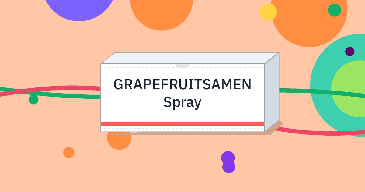 Symbolbild: Packung mit der Aufschrift GRAPEFRUITSAMEN Spray (PZN 19141424) – Verfügbarkeit und Bezug in Apotheken in Frankfurt am Main