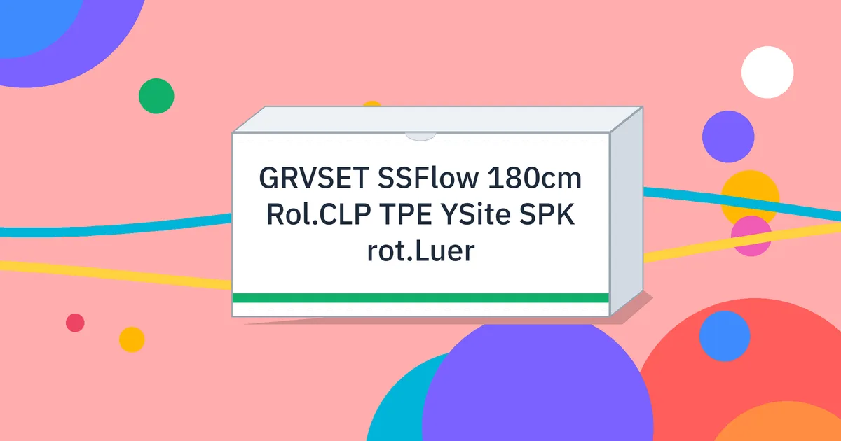 Symbolbild: Packung mit der Aufschrift GRVSET SSFlow 180cm Rol.CLP TPE YSite SPK rot.Luer (PZN 17898146) – Verfügbarkeit und Bezug in Apotheken in Frankfurt am Main