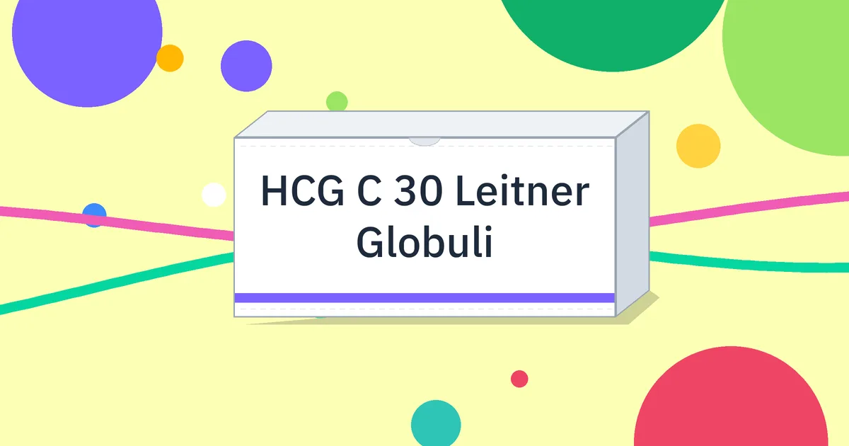 Symbolbild: Packung mit der Aufschrift HCG C 30 Leitner Globuli (PZN 18088389) – Verfügbarkeit und Bezug in Apotheken in Frankfurt am Main