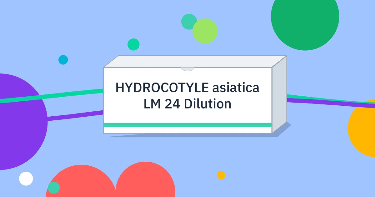Symbolbild: Packung mit der Aufschrift HYDROCOTYLE asiatica LM 24 Dilution (PZN 13556928) – Verfügbarkeit und Bezug in Apotheken in Frankfurt am Main