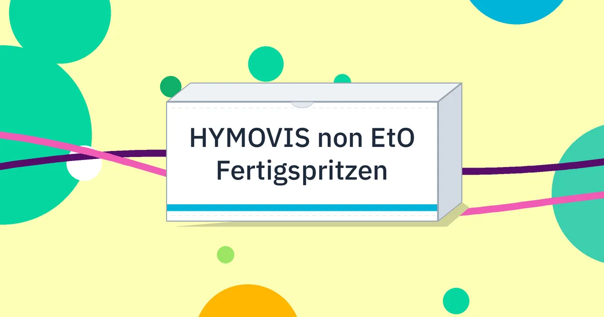 Symbolbild: Packung mit der Aufschrift HYMOVIS non EtO Fertigspritzen (PZN 20334022) – Verfügbarkeit und Bezug in Apotheken in Frankfurt am Main