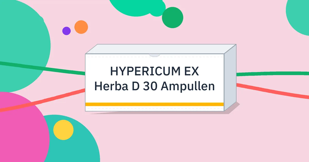 Symbolbild: Packung mit der Aufschrift HYPERICUM EX Herba D 30 Ampullen (PZN 02879404) – Verfügbarkeit und Bezug in Apotheken in Frankfurt am Main