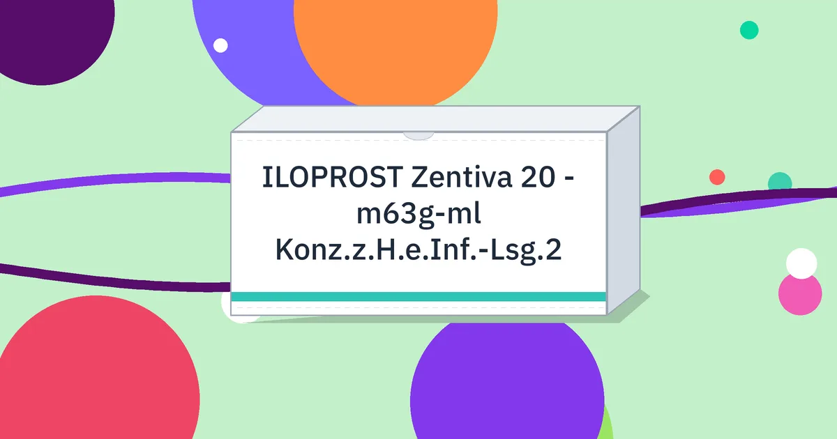 Symbolbild: Packung mit der Aufschrift ILOPROST Zentiva 20 -m63g-ml Konz.z.H.e.Inf.-Lsg.2 (PZN 17383436) – Verfügbarkeit und Bezug in Apotheken in Frankfurt am Main