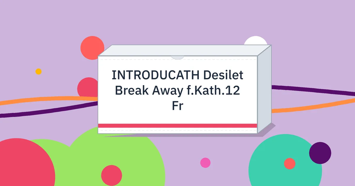 Symbolbild: Packung mit der Aufschrift INTRODUCATH Desilet Break Away f.Kath.12 Fr (PZN 00965803) – Verfügbarkeit und Bezug in Apotheken in Frankfurt am Main