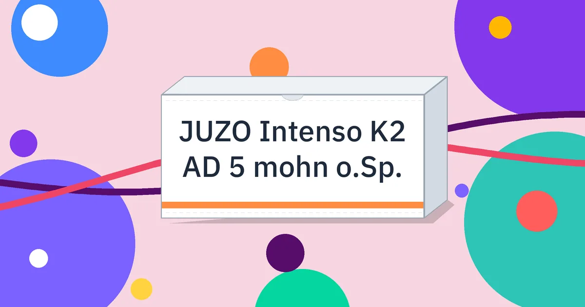 Symbolbild: Packung mit der Aufschrift JUZO Intenso K2 AD 5 mohn o.Sp. (PZN 18617095) – Verfügbarkeit und Bezug in Apotheken in Frankfurt am Main