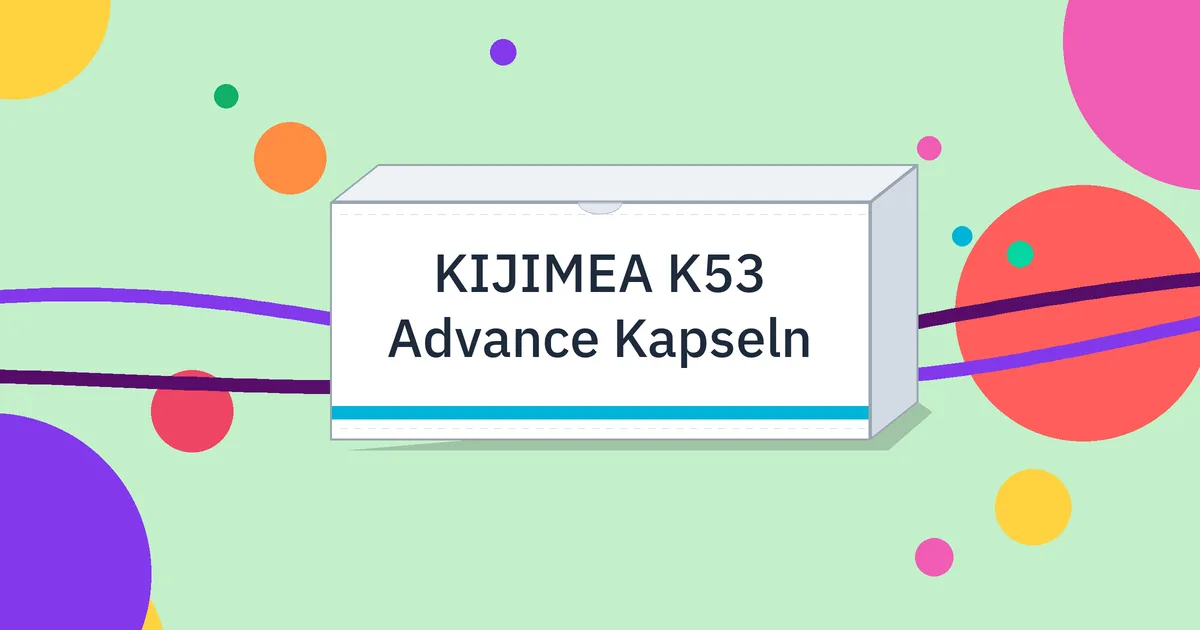 Symbolbild: Packung mit der Aufschrift KIJIMEA K53 Advance Kapseln (PZN 18379796) – Verfügbarkeit und Bezug in Apotheken in Frankfurt am Main