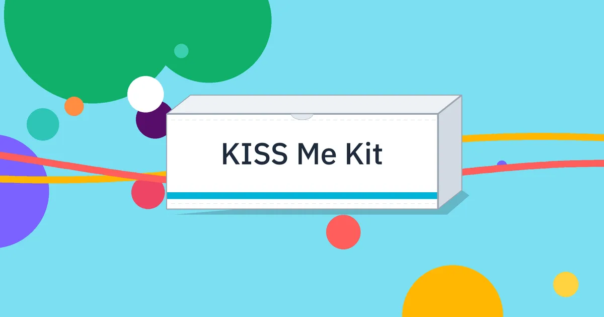 Symbolbild: Packung mit der Aufschrift KISS Me Kit (PZN 10117938) – Verfügbarkeit und Bezug in Apotheken in Frankfurt am Main