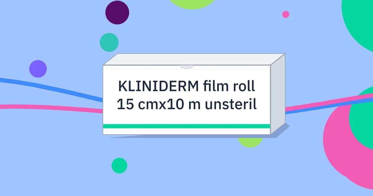 Symbolbild: Packung mit der Aufschrift KLINIDERM film roll 15 cmx10 m unsteril (PZN 19420791) – Verfügbarkeit und Bezug in Apotheken in Frankfurt am Main
