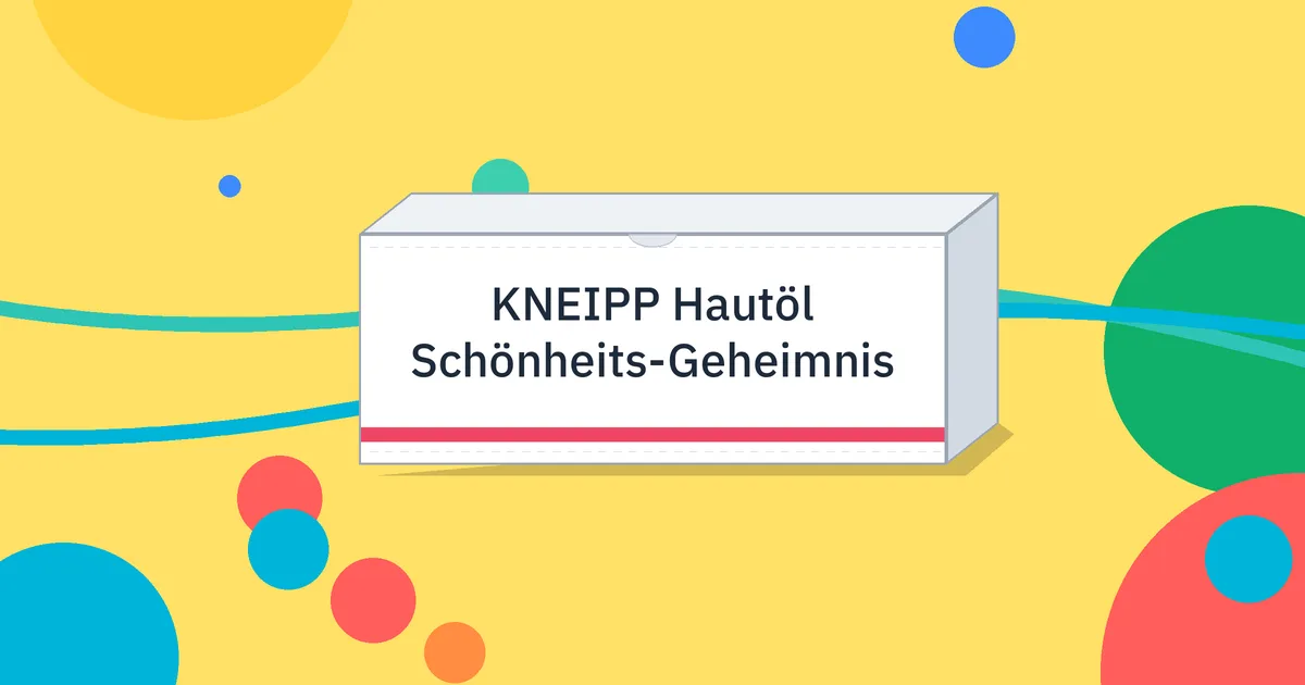 Symbolbild: Packung mit der Aufschrift KNEIPP Hautöl Schönheits-Geheimnis (PZN 10547047) – Verfügbarkeit und Bezug in Apotheken in Frankfurt am Main