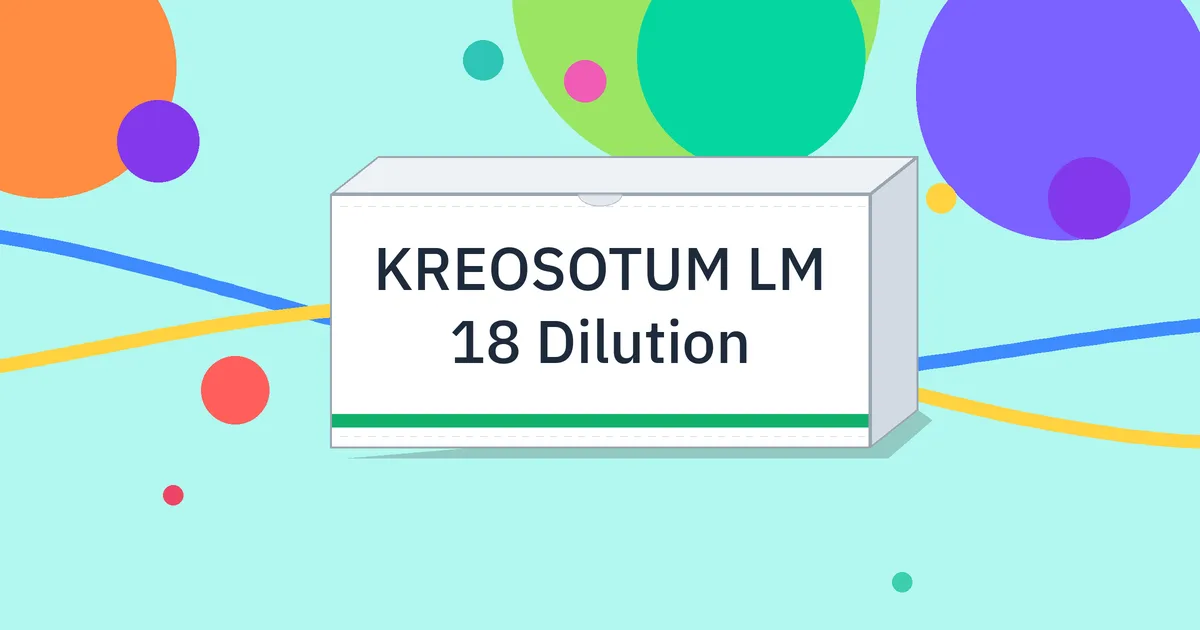 Symbolbild: Packung mit der Aufschrift KREOSOTUM LM 18 Dilution (PZN 02602565) – Verfügbarkeit und Bezug in Apotheken in Frankfurt am Main