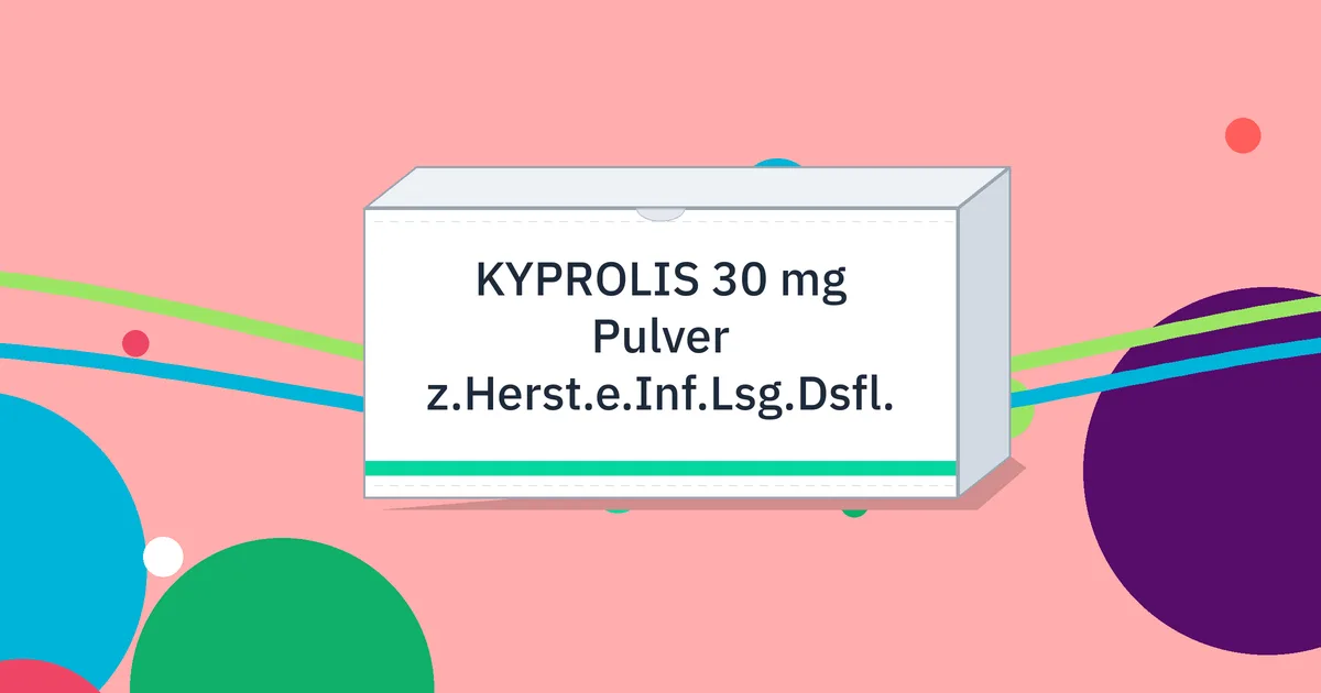 Symbolbild: Packung mit der Aufschrift KYPROLIS 30 mg Pulver z.Herst.e.Inf.Lsg.Dsfl. (PZN 12405570) – Verfügbarkeit und Bezug in Apotheken in Frankfurt am Main