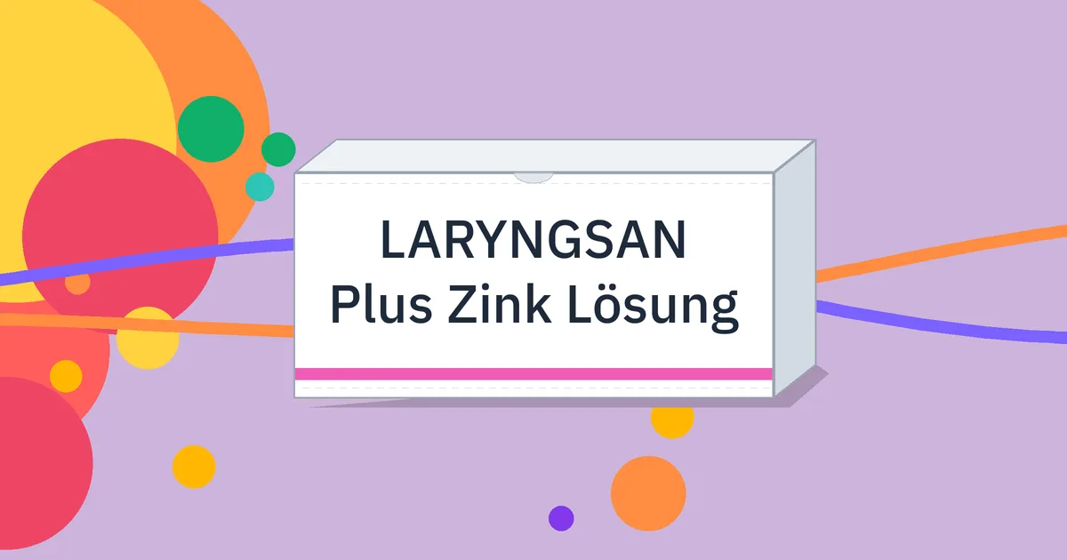 Symbolbild: Packung mit der Aufschrift LARYNGSAN Plus Zink Lösung (PZN 02570115) – Verfügbarkeit und Bezug in Apotheken in Frankfurt am Main