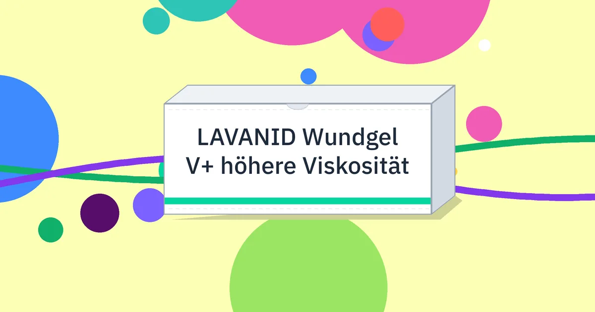 Symbolbild: Packung mit der Aufschrift LAVANID Wundgel V+ höhere Viskosität (PZN 18012914) – Verfügbarkeit und Bezug in Apotheken in Frankfurt am Main