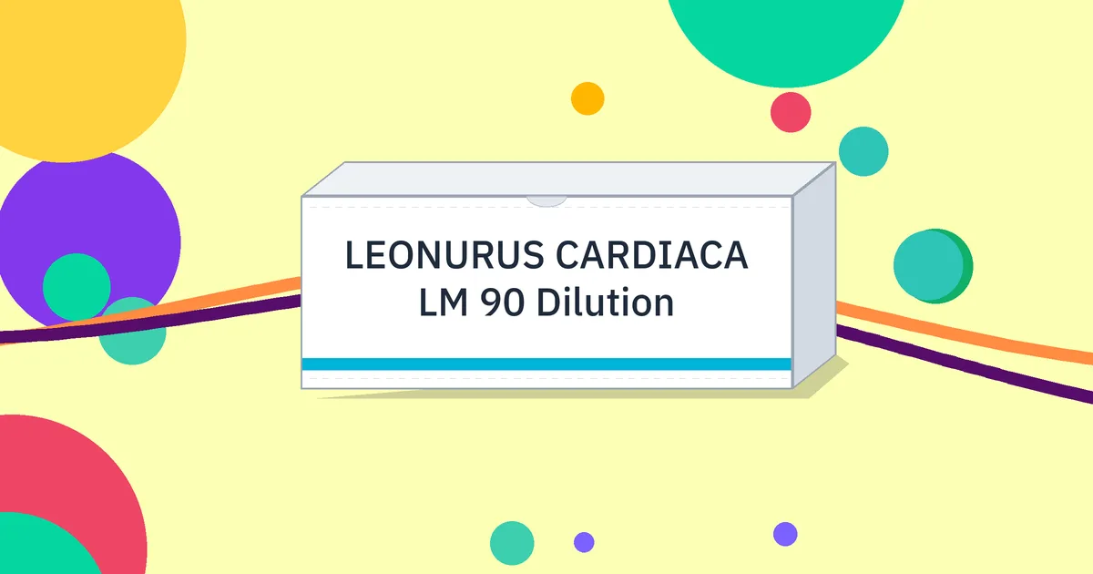 Symbolbild: Packung mit der Aufschrift LEONURUS CARDIACA LM 90 Dilution (PZN 13526181) – Verfügbarkeit und Bezug in Apotheken in Frankfurt am Main