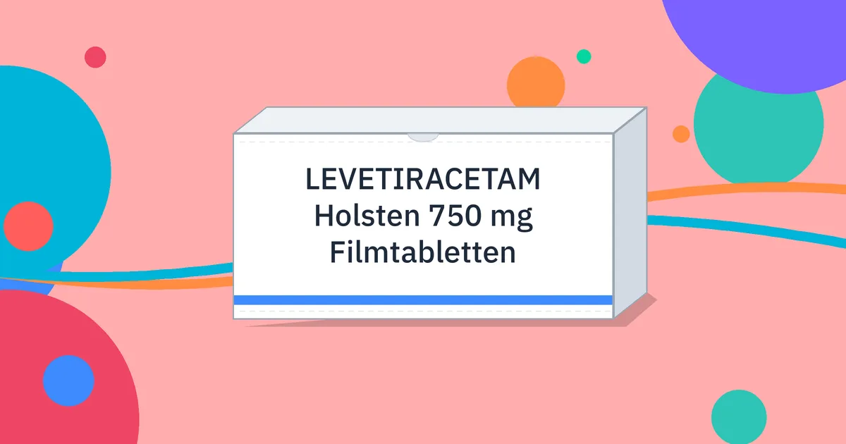 Symbolbild: Packung mit der Aufschrift LEVETIRACETAM Holsten 750 mg Filmtabletten (PZN 12550042) – Verfügbarkeit und Bezug in Apotheken in Frankfurt am Main