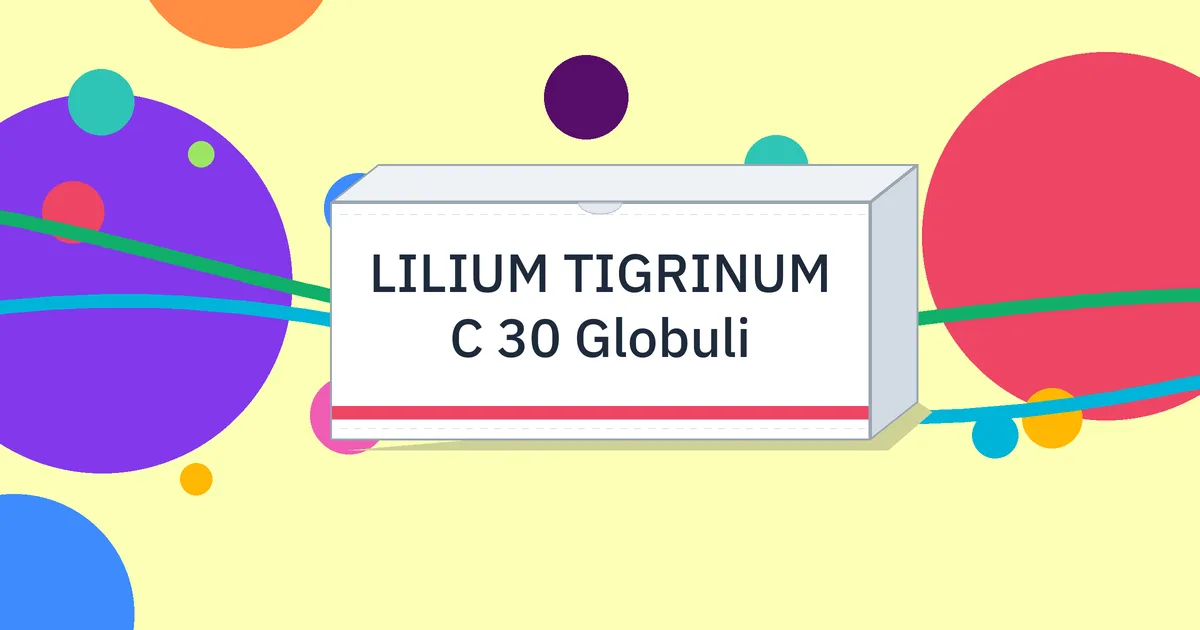 Symbolbild: Packung mit der Aufschrift LILIUM TIGRINUM C 30 Globuli (PZN 04224446) – Verfügbarkeit und Bezug in Apotheken in Frankfurt am Main