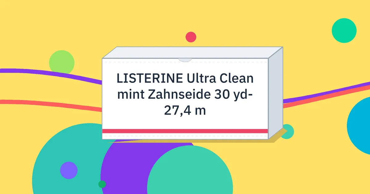Symbolbild: Packung mit der Aufschrift LISTERINE Ultra Clean mint Zahnseide 30 yd-27,4 m (PZN 14254477) – Verfügbarkeit und Bezug in Apotheken in Frankfurt am Main