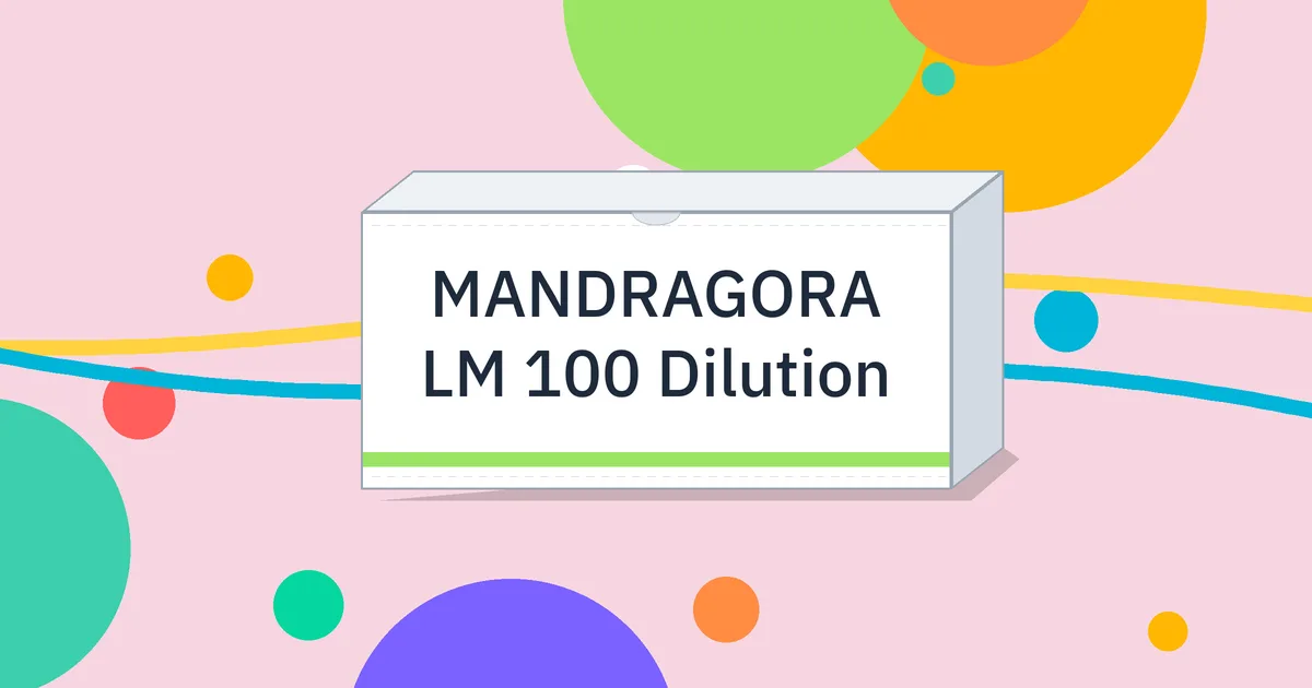 Symbolbild: Packung mit der Aufschrift MANDRAGORA LM 100 Dilution (PZN 12942196) – Verfügbarkeit und Bezug in Apotheken in Frankfurt am Main