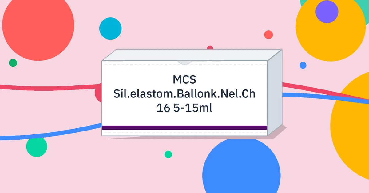 Symbolbild: Packung mit der Aufschrift MCS Sil.elastom.Ballonk.Nel.Ch 16 5-15ml (PZN 04802127) – Verfügbarkeit und Bezug in Apotheken in Frankfurt am Main