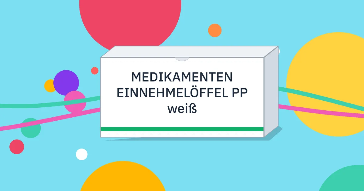 Symbolbild: Packung mit der Aufschrift MEDIKAMENTEN EINNEHMELÖFFEL PP weiß (PZN 04932373) – Verfügbarkeit und Bezug in Apotheken in Frankfurt am Main