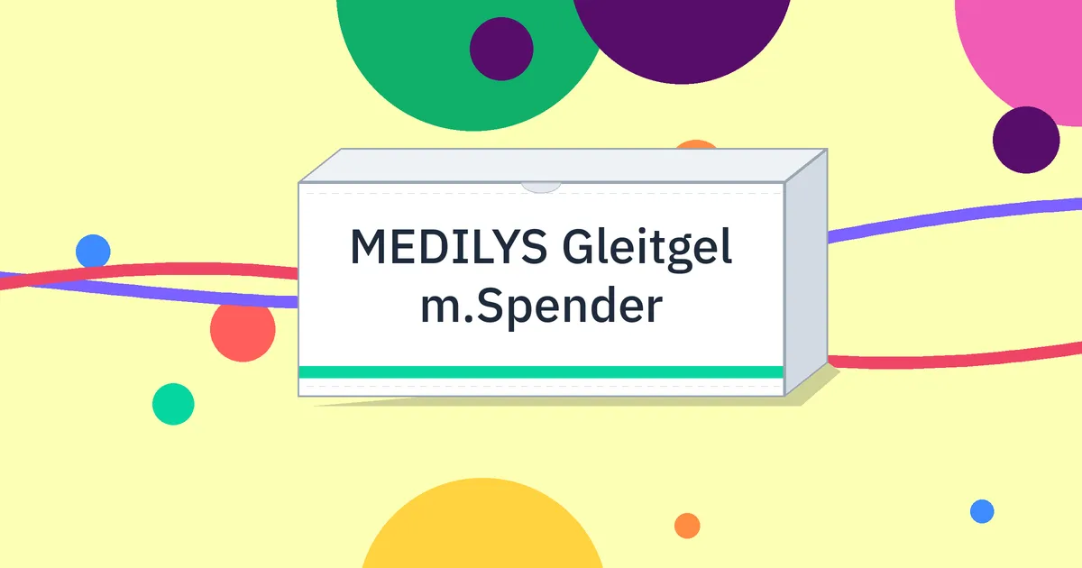 Symbolbild: Packung mit der Aufschrift MEDILYS Gleitgel m.Spender (PZN 06495190) – Verfügbarkeit und Bezug in Apotheken in Frankfurt am Main