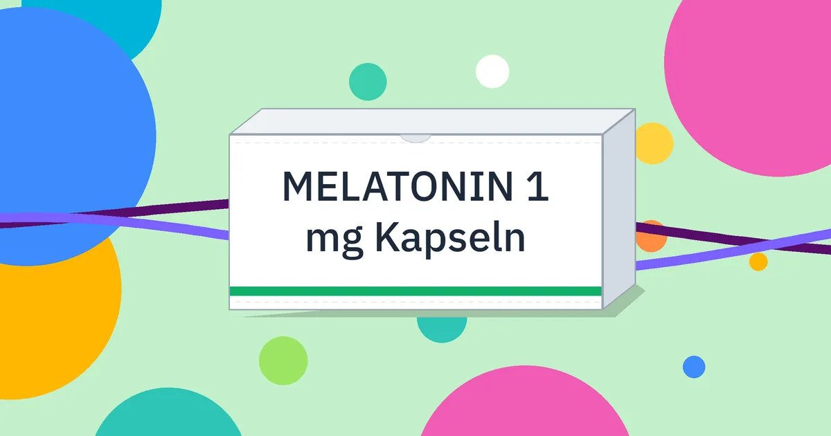 Symbolbild: Packung mit der Aufschrift MELATONIN 1 mg Kapseln (PZN 09748384) – Verfügbarkeit und Bezug in Apotheken in Frankfurt am Main