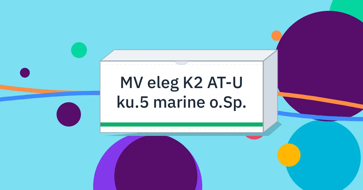 Symbolbild: Packung mit der Aufschrift MV eleg K2 AT-U ku.5 marine o.Sp. (PZN 15292066) – Verfügbarkeit und Bezug in Apotheken in Frankfurt am Main